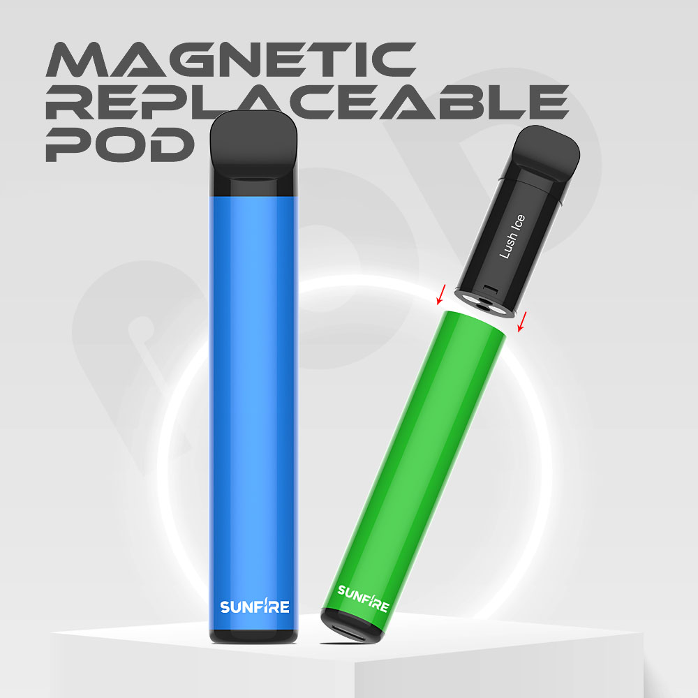China Introducing the SUNFIRE Magnetic Replaceable POD Disposable Vape ...