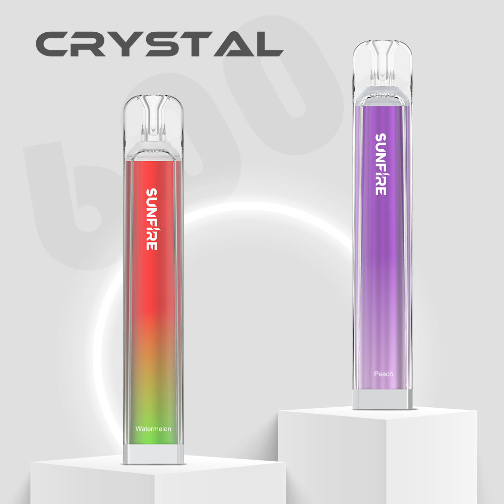 China Authentic Sunfire Disposable 600 Puffs Crystal Design Vape ...